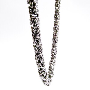 Chainmaille Necklace Byzantine Pattern | Etsy