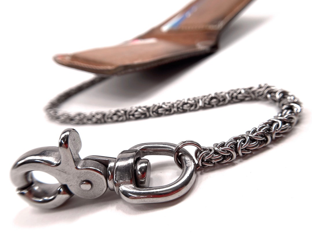 Welded-link Byzantine Wallet Chain - Stainless Steel - Etsy