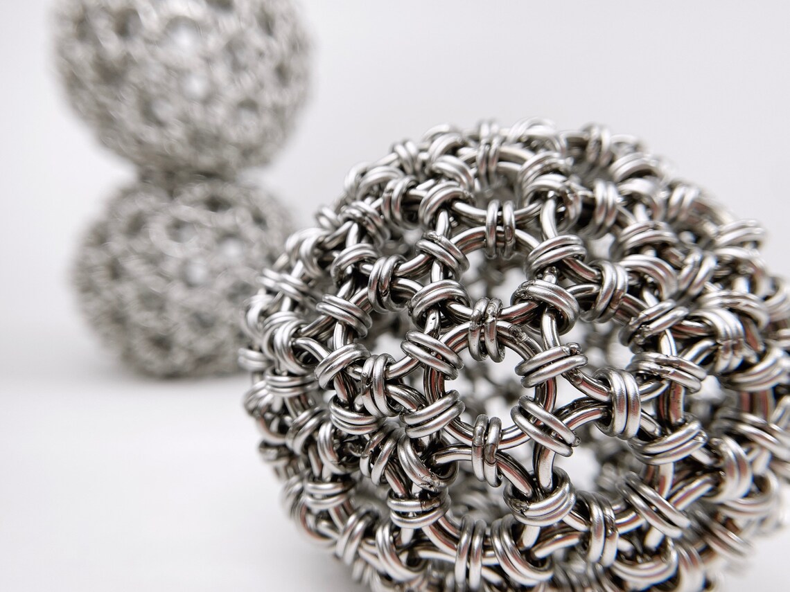 Chainmaille Juggling Balls Welded Link Japanese Sphere - Etsy
