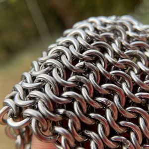Extra Wide Chainmaille Bracelet, Heavy Cuff, Welded-link - Etsy