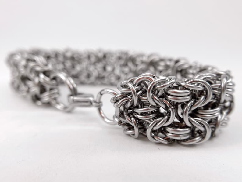 Triple Byzantine Welded-link Chainmaille Bracelet - Etsy