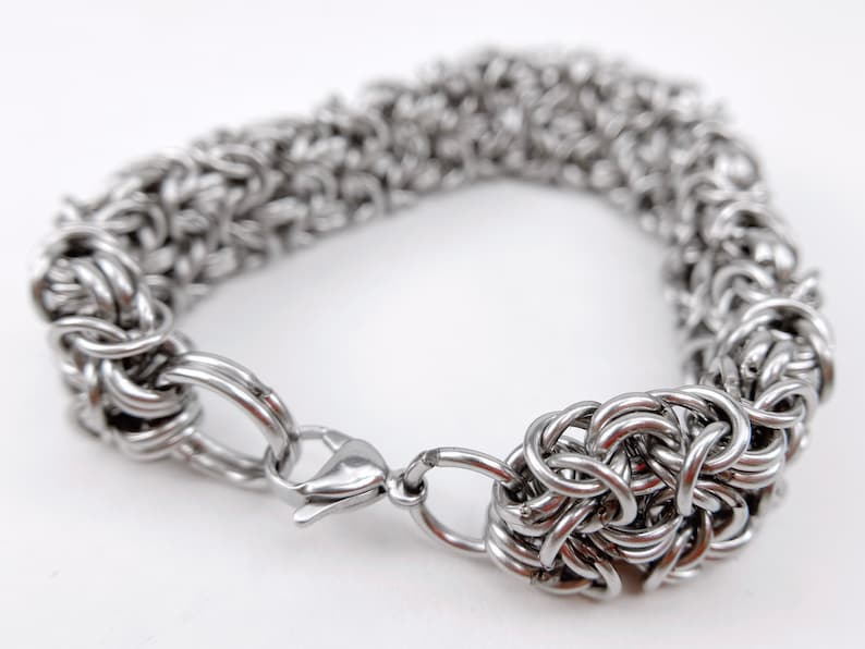 Triple Byzantine Welded-link Chainmaille Bracelet - Etsy