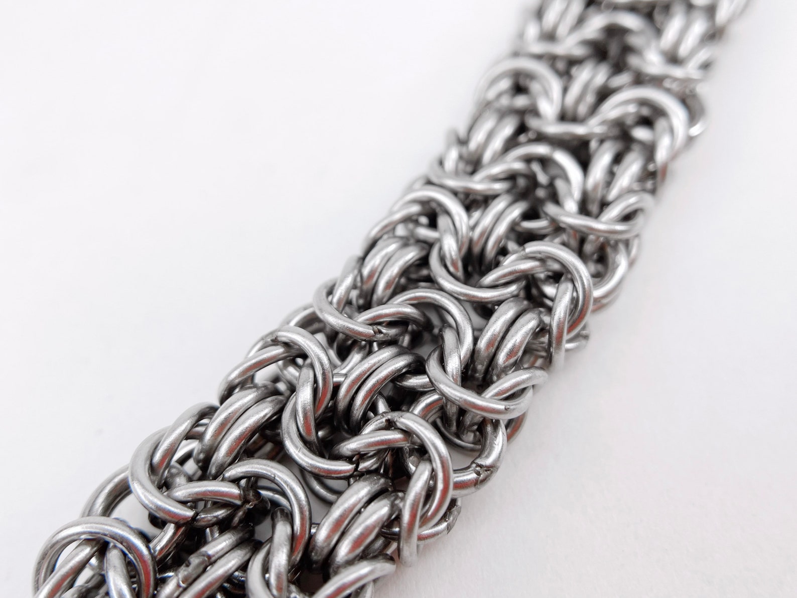 Triple Byzantine Welded-link Chainmaille Bracelet - Etsy
