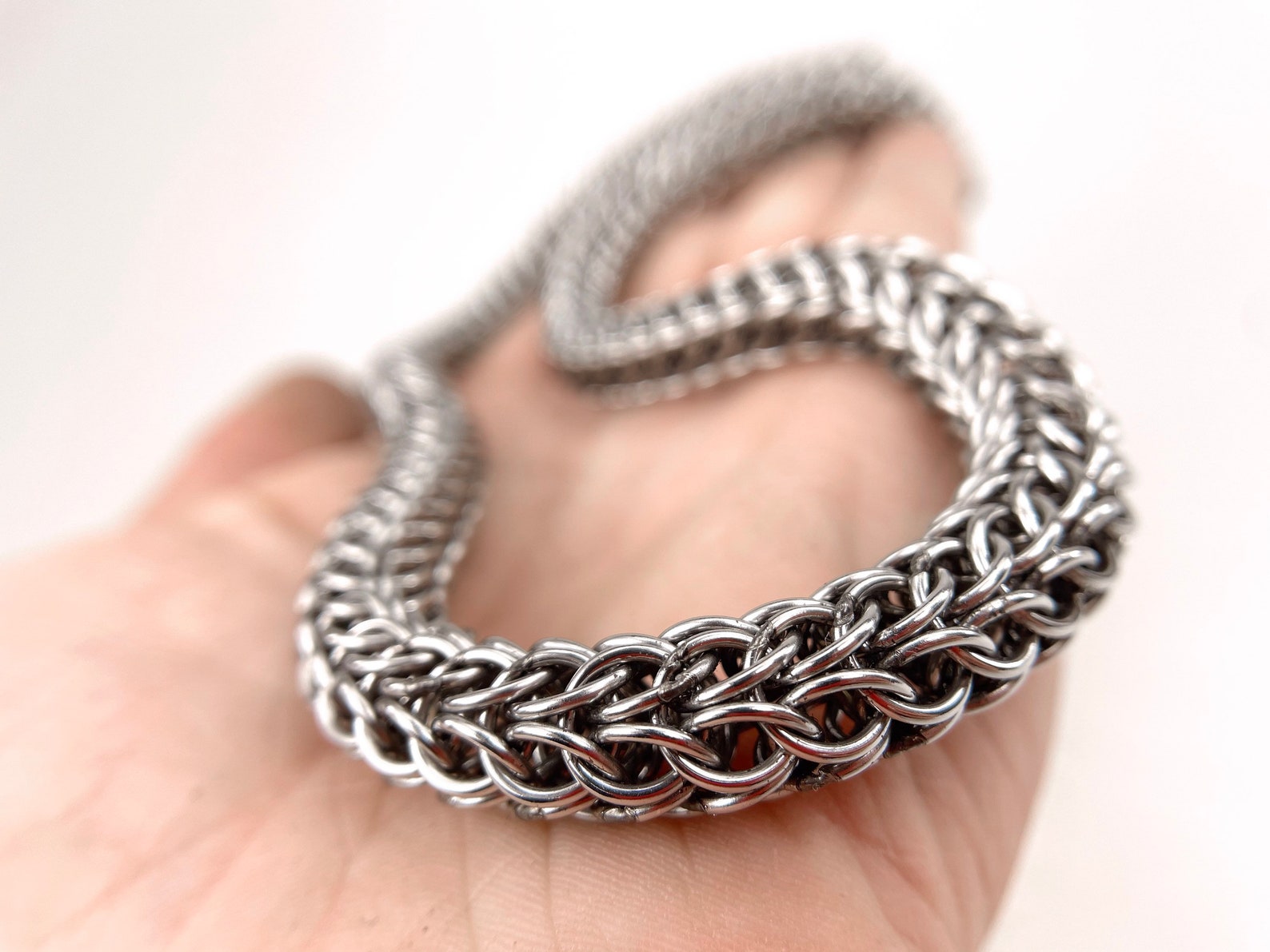 Welded-link Chainmaille Necklace Six Sided Full Persian | Etsy