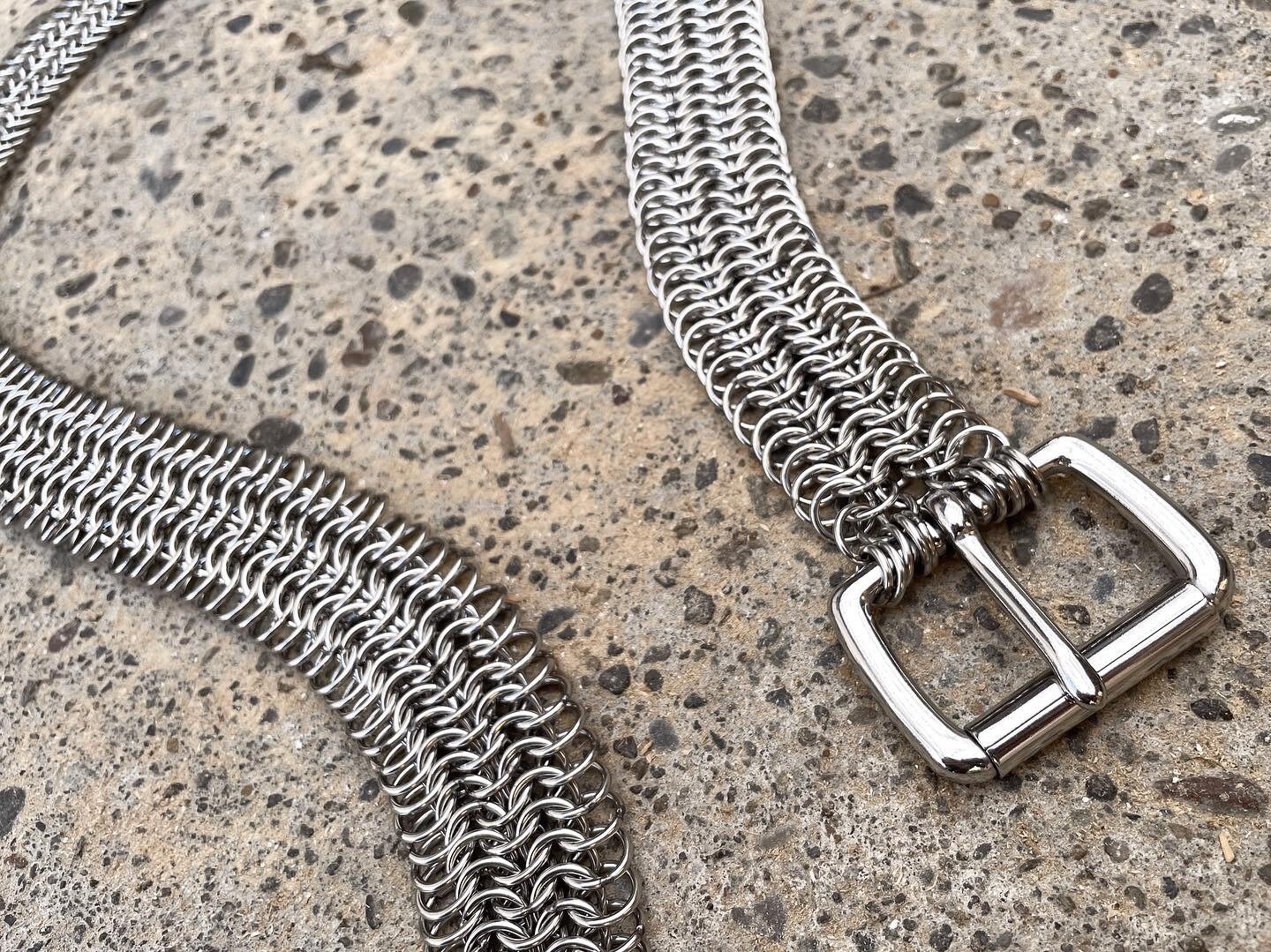 Chainmaille Belt - Welded-link Stainless Steel - 6-in-1 Pattern - Etsy