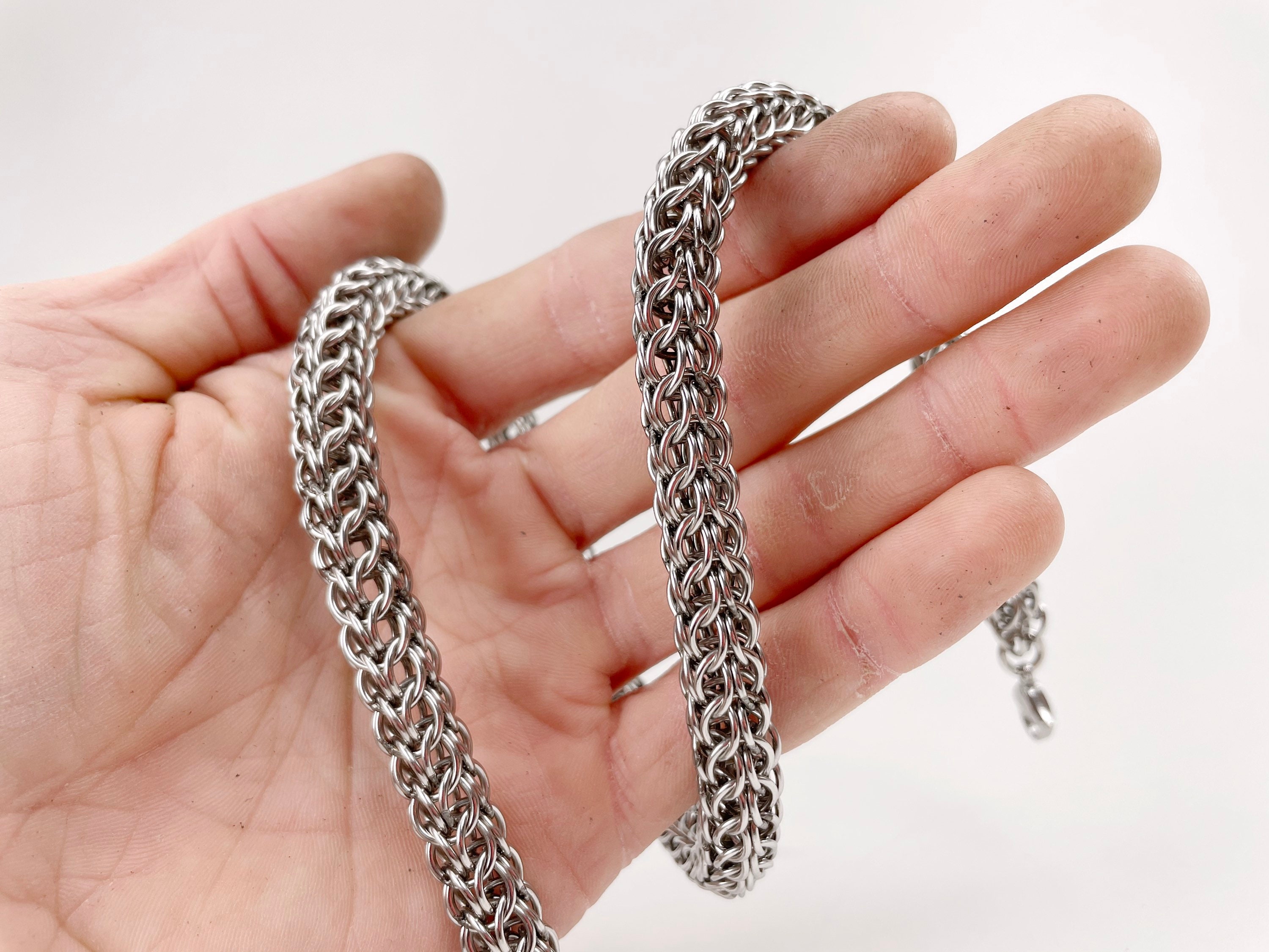 Welded-link Chainmaille Necklace Six Sided Full Persian | Etsy