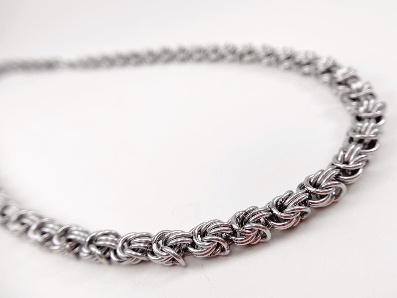 Welded-link Chainmaille Necklace Rosetta Pattern | Etsy