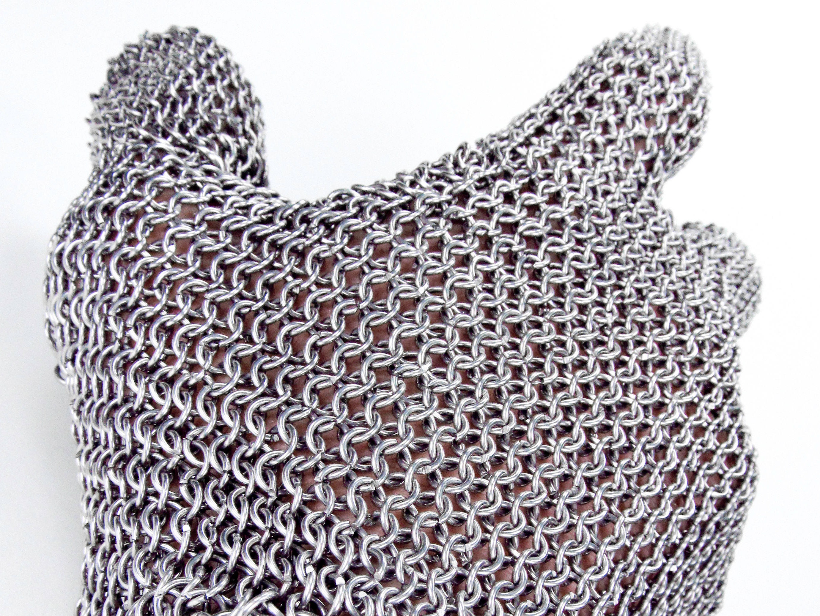 Handmade Stainless Steel Chainmaille Glove - Size Large - Etsy