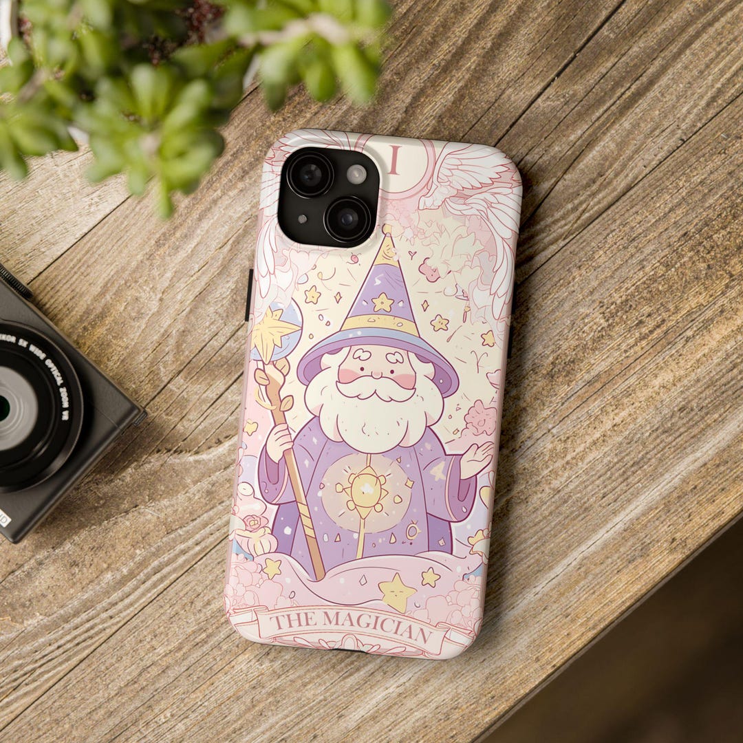 Magician Tarot Card Tough Phone Case, Kawaii Cute Magical Phone Cover ...