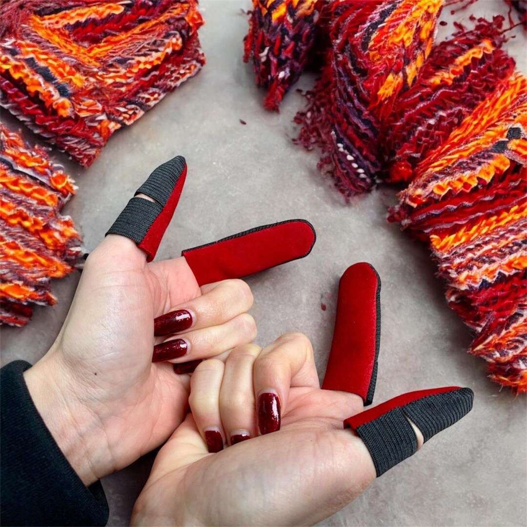 ONLY FOR YOU Women's Finger Protection, Red Thimbles for Carving ...