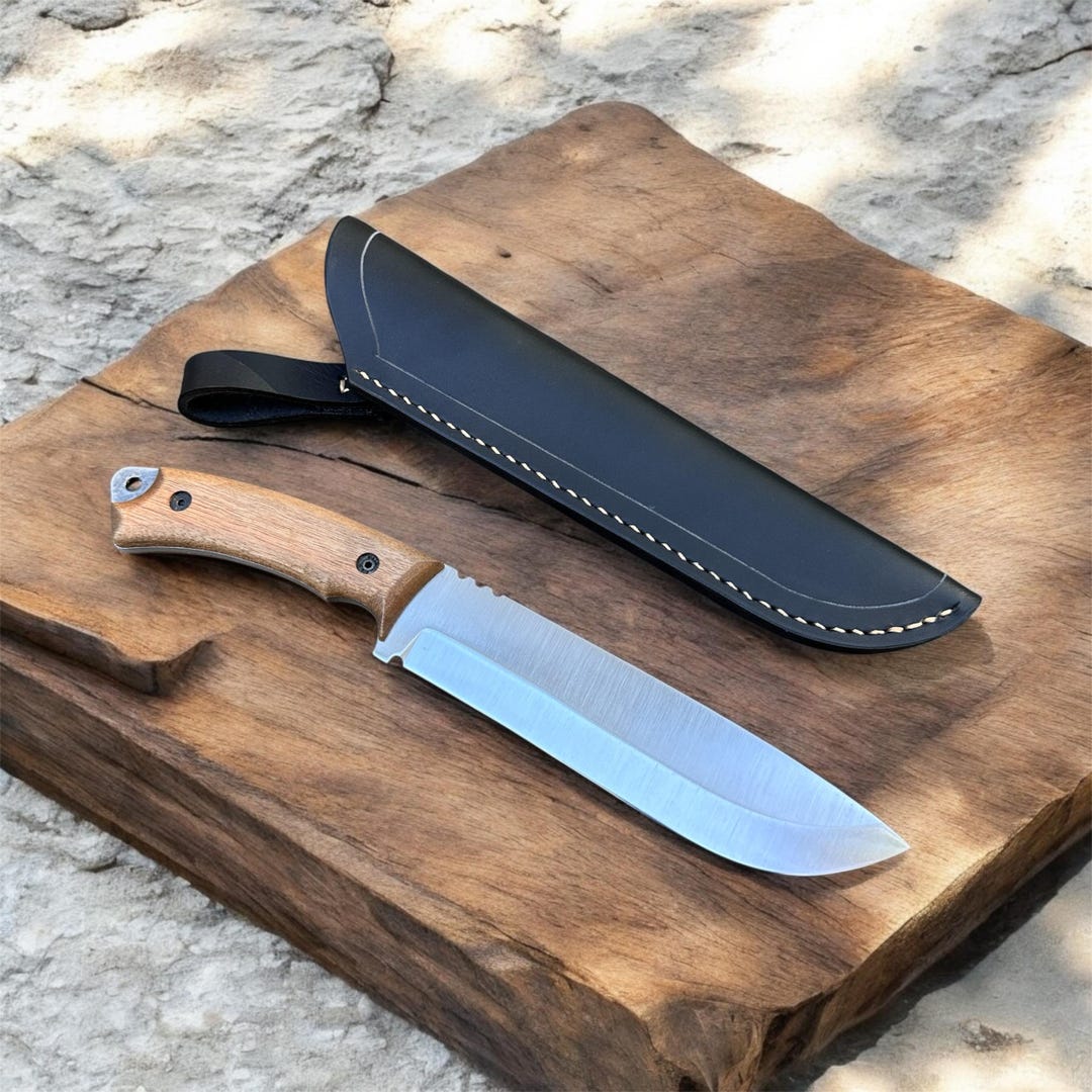 Travel Knife . Survival Knife With Black Sheath , Hunting Knife 4 Mm ...