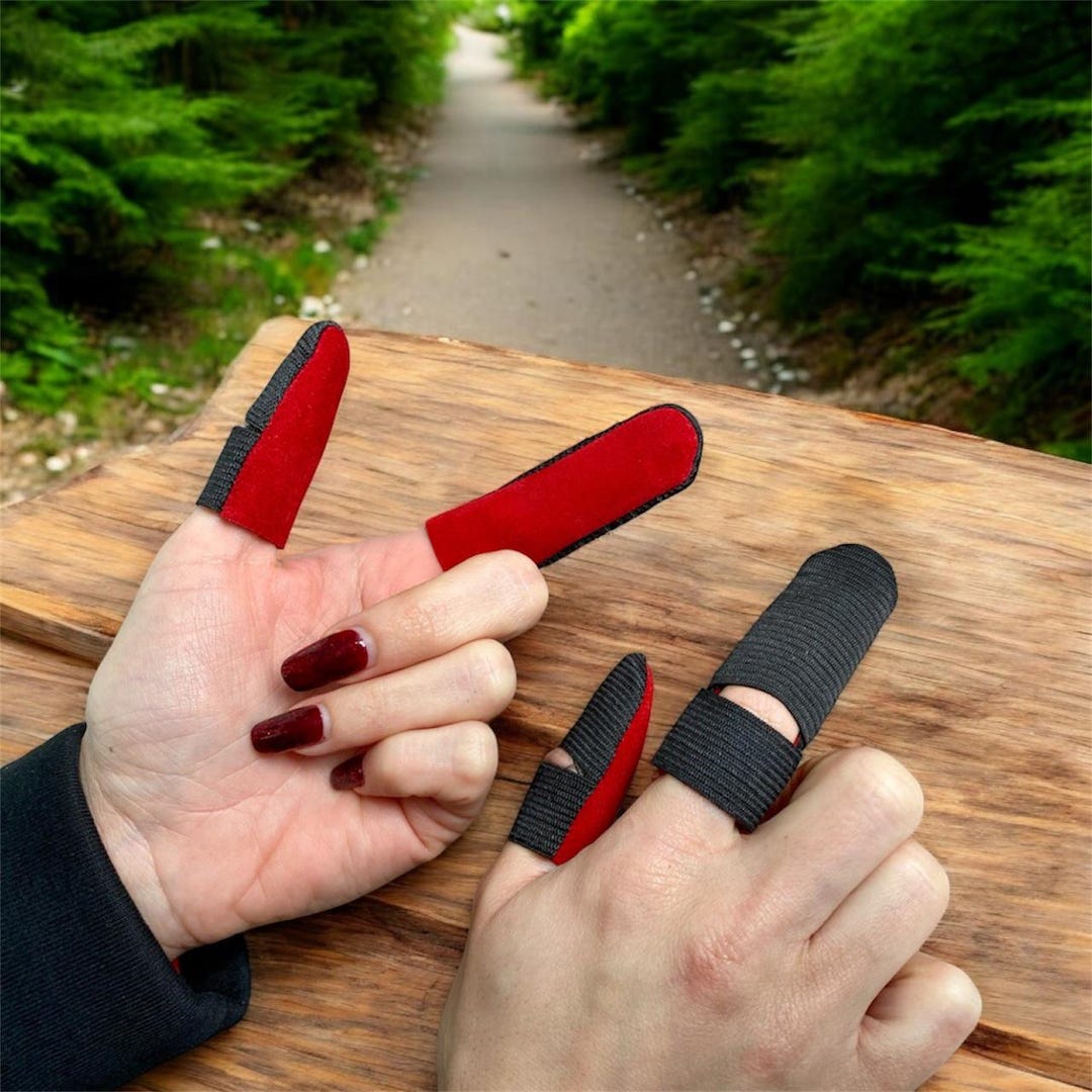 Just for You Professional Women's Finger Protection ,red Thimbles for ...