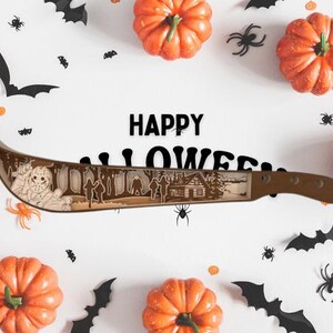 Horror Movie Inspired Halloween Decor. Laser Cut Machete With Laser ...