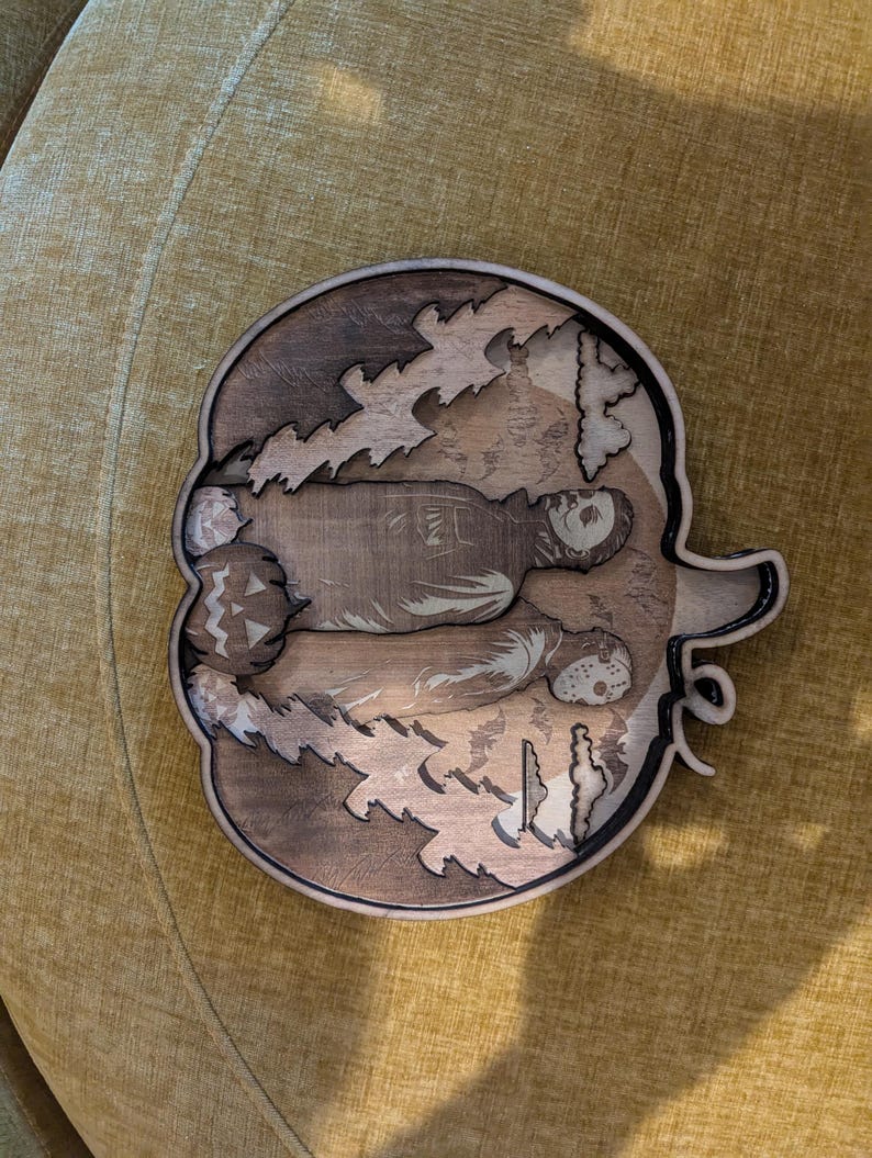 Horror Movie Characters, Laser Cut , Pumpkin Decor, Movie Horror Wood ...