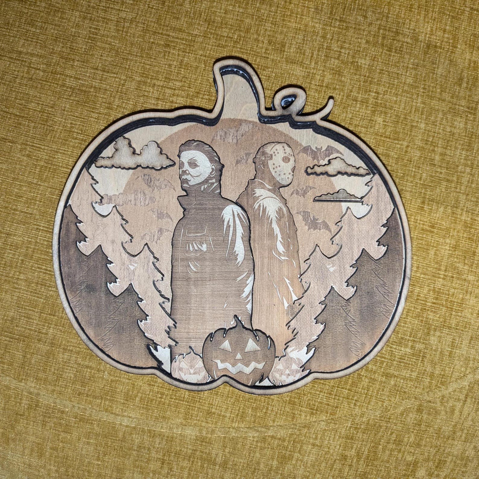 Horror Movie Characters, Laser Cut , Pumpkin Decor, Movie Horror Wood ...