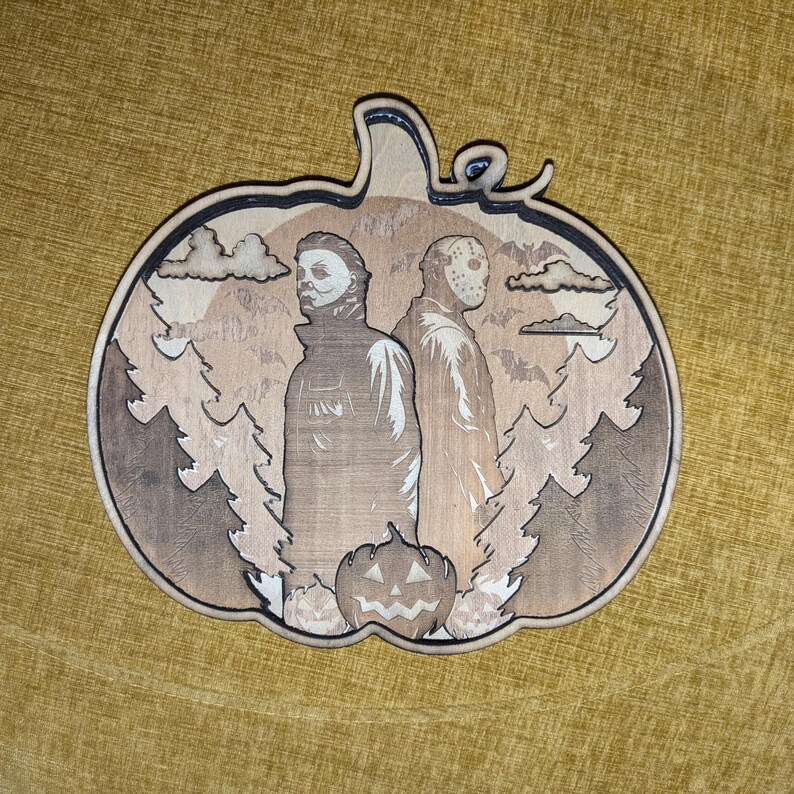 Horror Movie Characters, Laser Cut , Pumpkin Decor, Movie Horror Wood ...