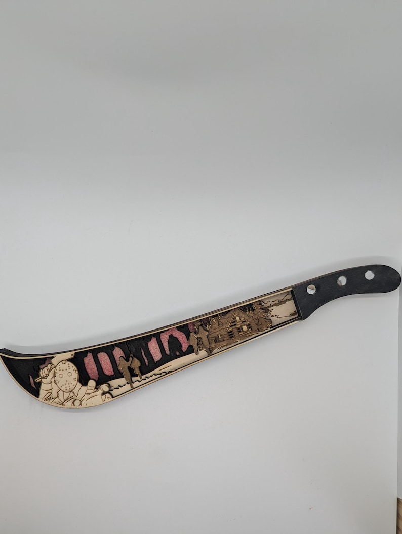 Horror Movie Inspired Halloween Decor. Laser Cut Machete With Laser ...