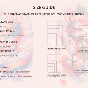 Dragon Set 12 Poster – Whimsical Eastern Dragon Wall Art | Fantasy ...