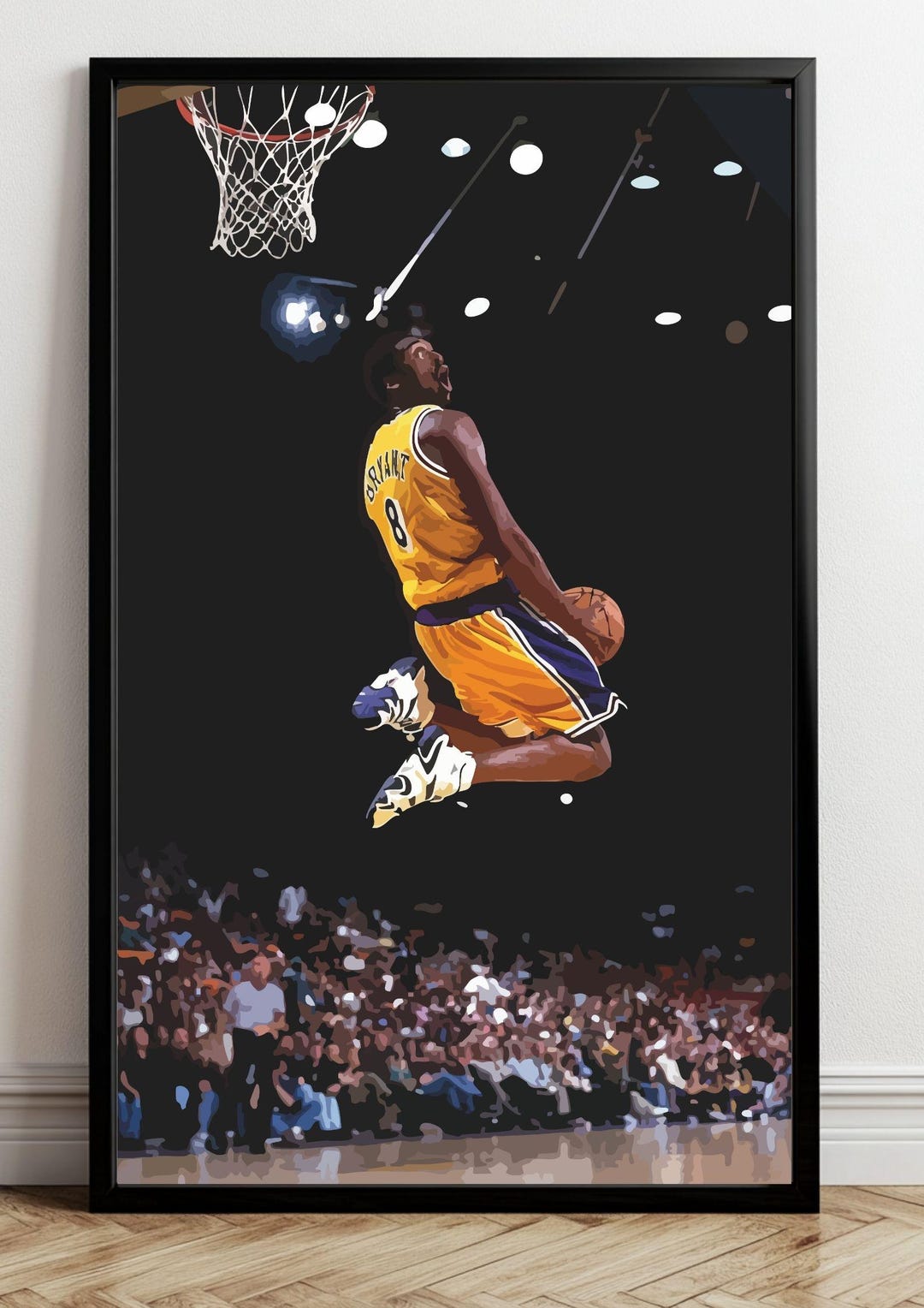 Kobe Bryant Vector Art Poster – Digital Basketball Illustration - Etsy