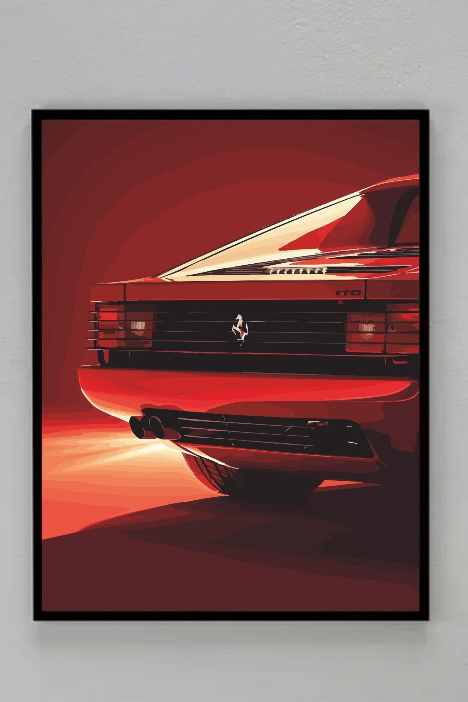 Luxury Minimalist Car Poster - Etsy