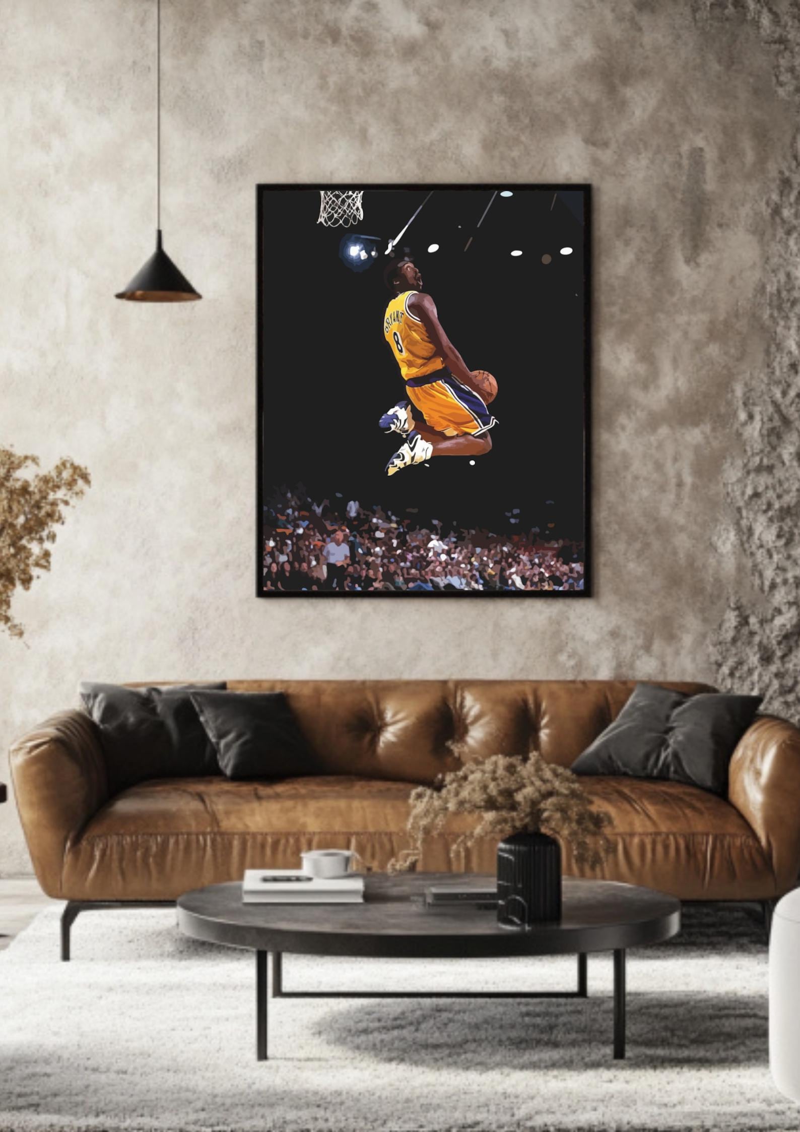 Kobe Bryant Vector Art Poster – Digital Basketball Illustration - Etsy