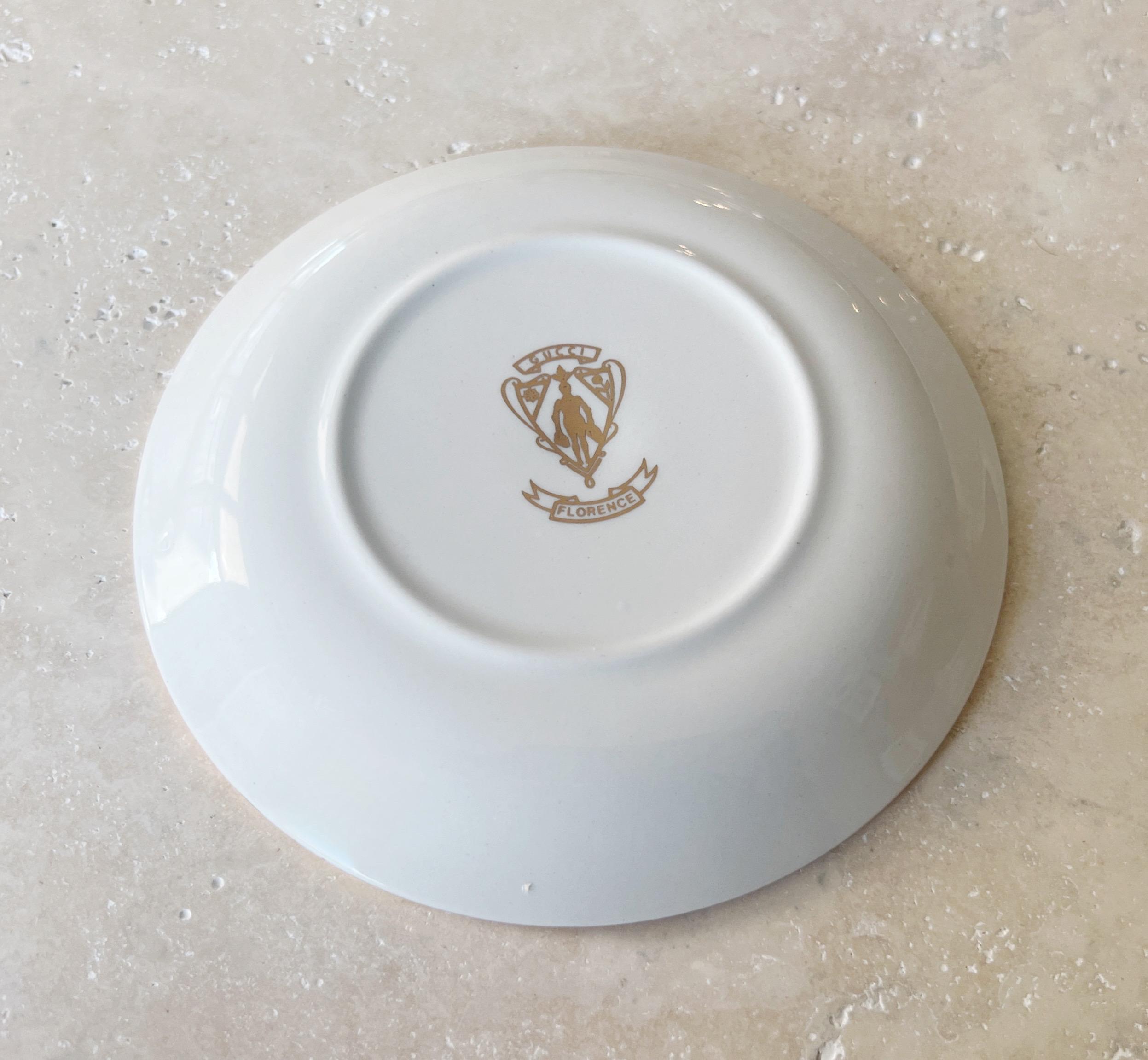 Vintage Dish | GUCCI Flora Floral Trinket Dish Plate Tray 80s Home ...