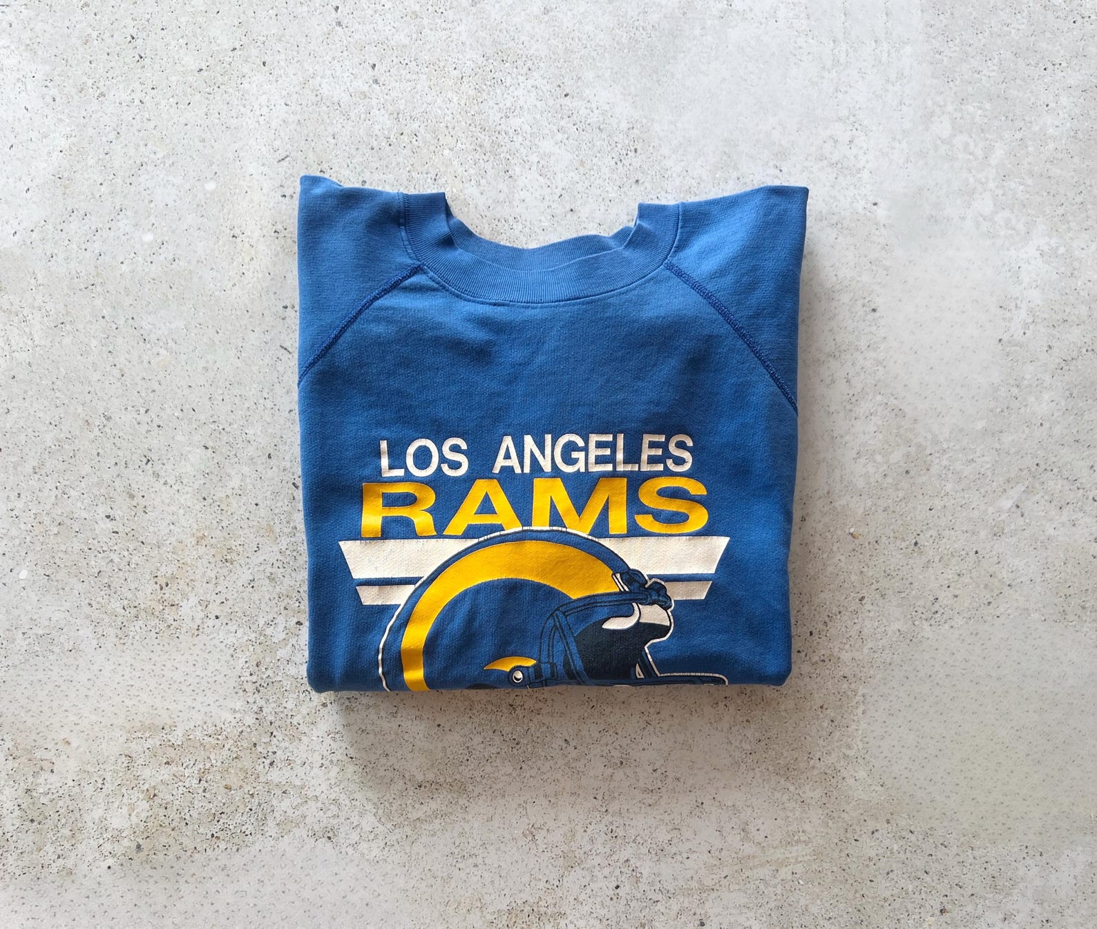 Vintage Sweatshirt | LA RAMS Football Sports Raglan Graphic Top Shirt ...