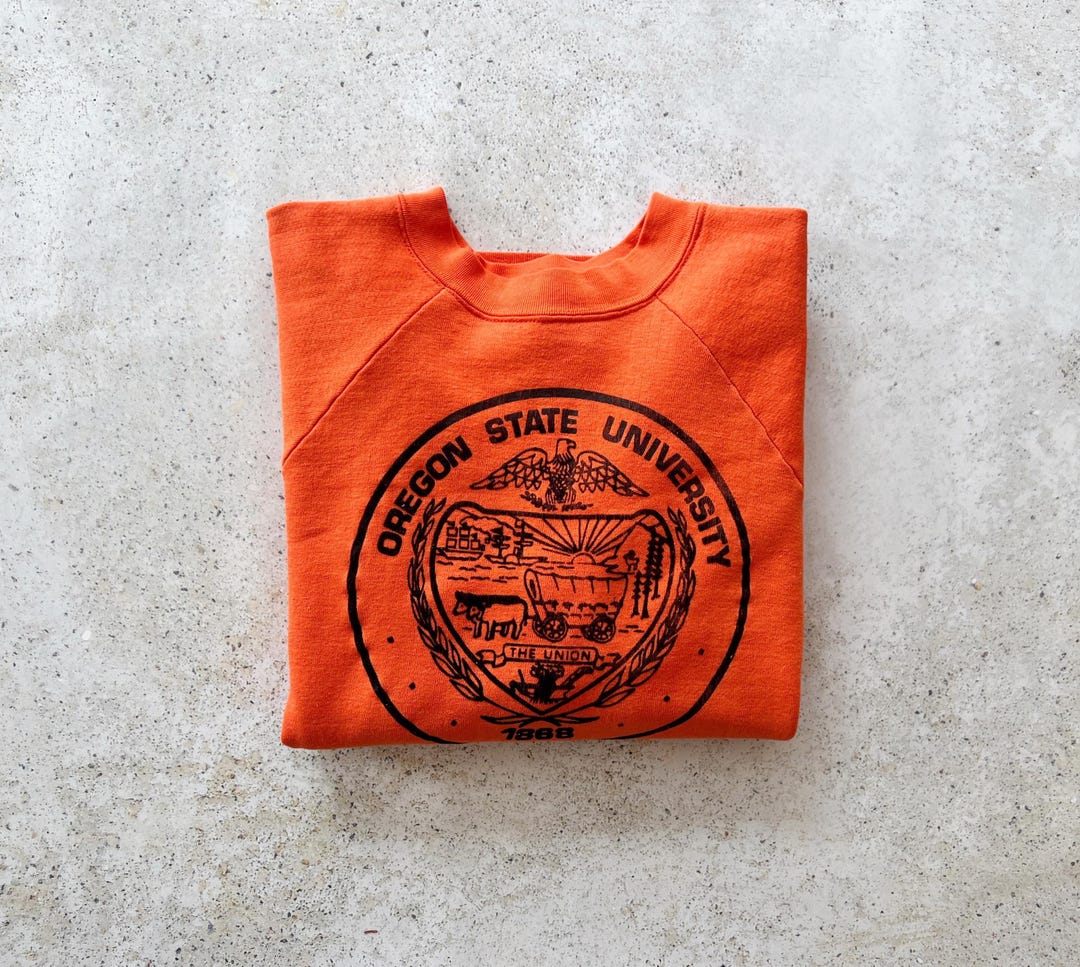 Vintage Sweatshirt | OREGON STATE University College Raglan Pullover ...