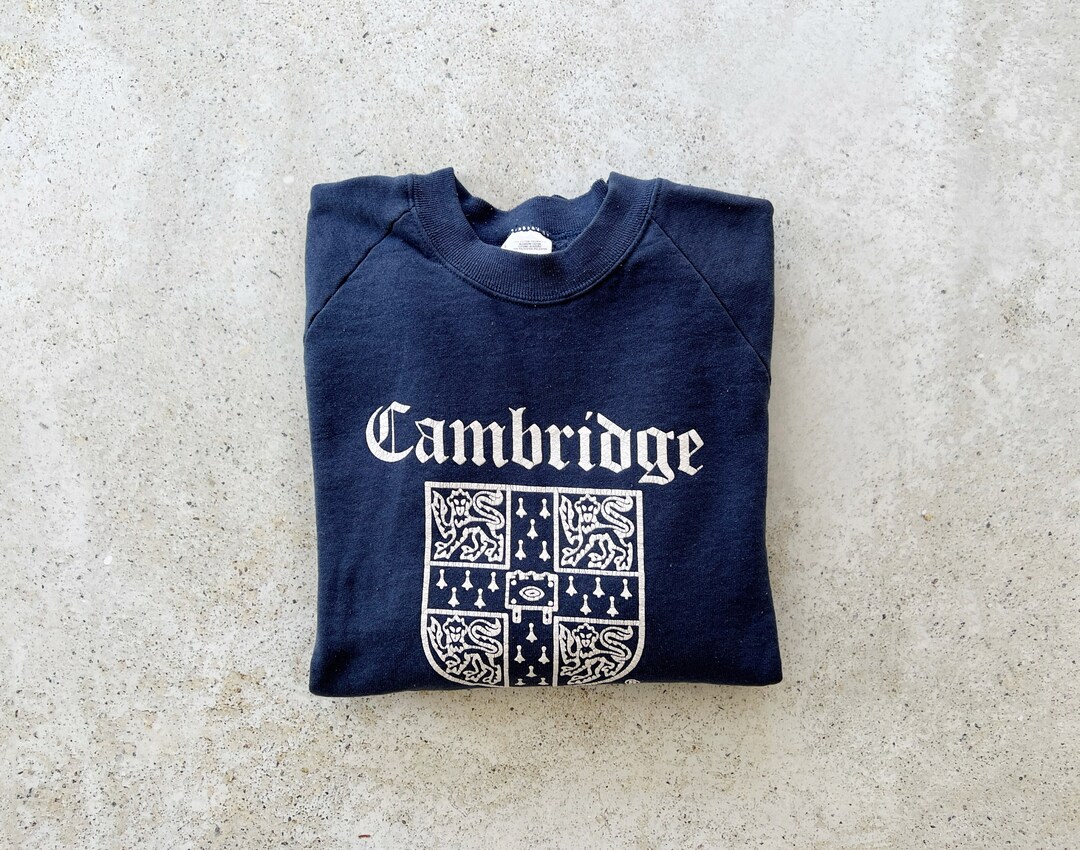Vintage Sweatshirt | CAMBRIDGE UNIVERSITY College Raglan Pullover Top ...