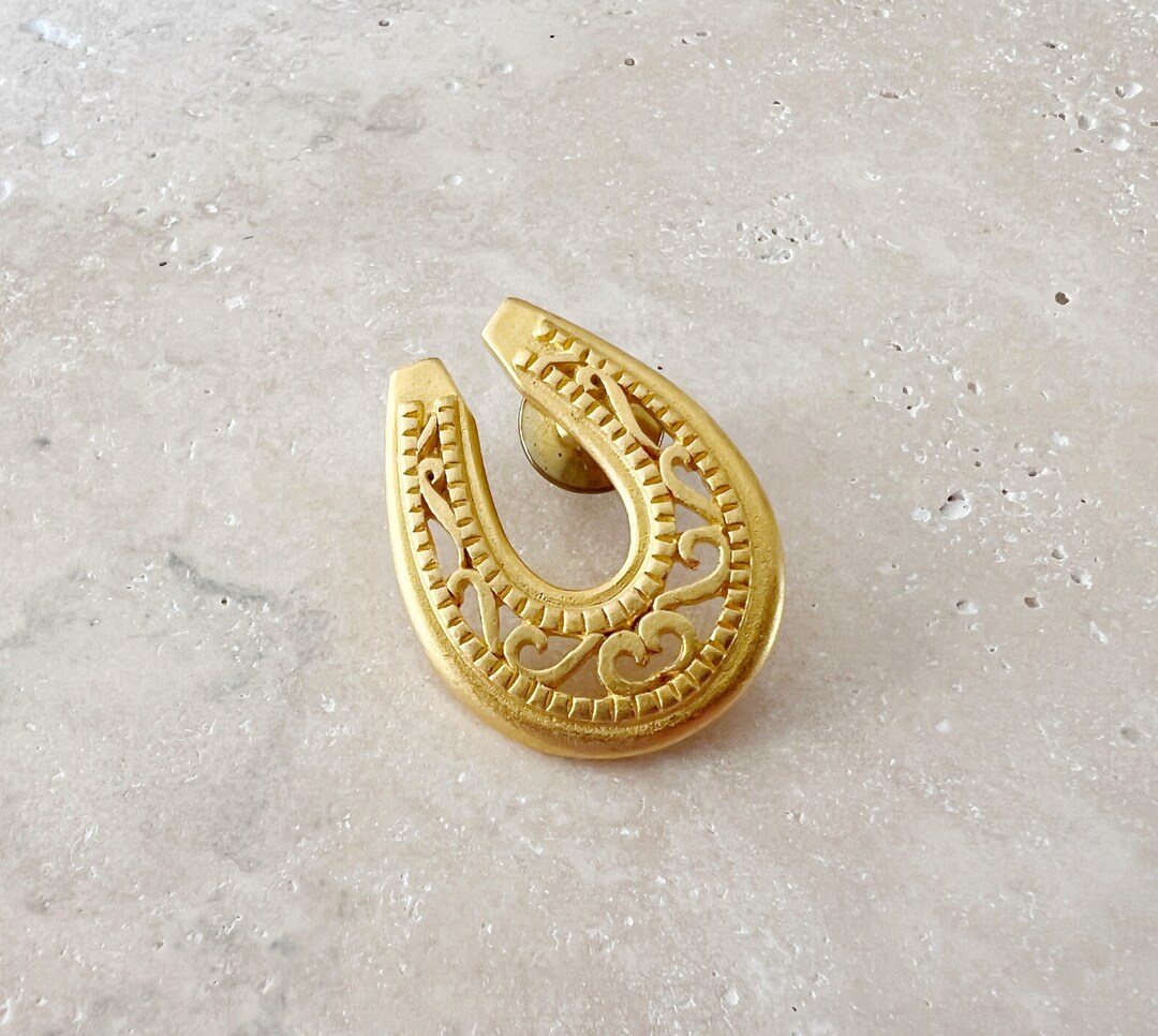 Vintage Brooch | GIVENCHY Lucky Horse Shoe Brooch Pin Jewelry Statement ...