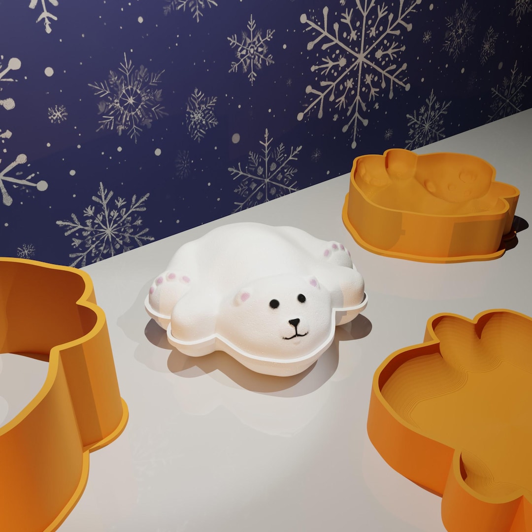 Polar Bear Bath Bomb Mold - Etsy