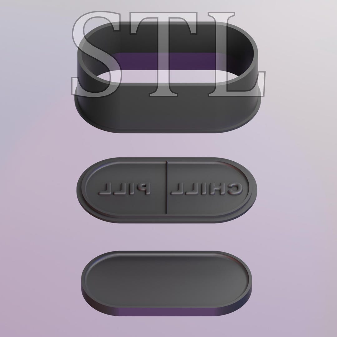 Digital STL File Chill Pill Bath Bomb Mold FDM Printers - Etsy