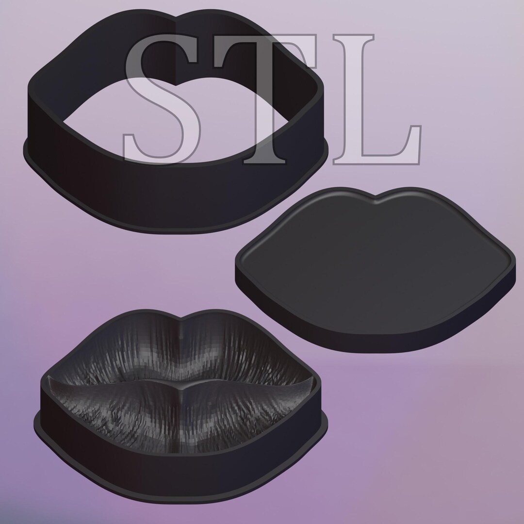 Digital STL File Lips Bath Bomb Mold FDM Printers - Etsy