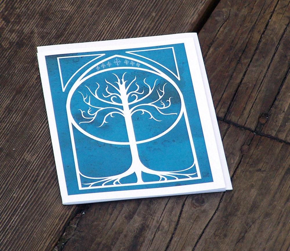 Trees of Middle Earth Triptych Featuring Tolkien Tree Motifs - Etsy