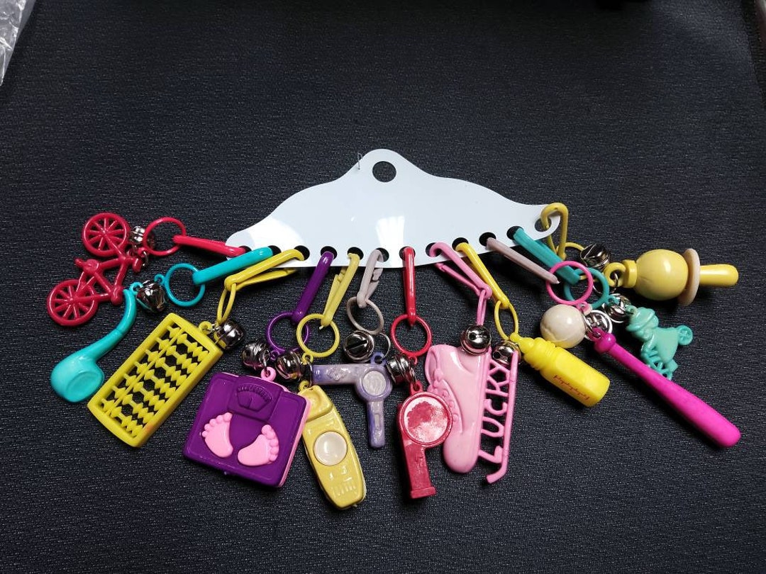 Retro 80s Colorful Charms, Vintage Toys, Keychain - Etsy