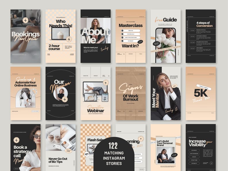 Canva Instagram Template Bundle: Social Media Posts, Stories ...