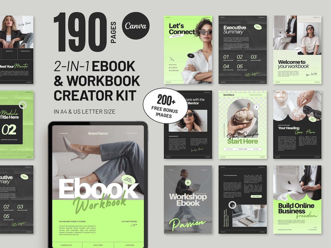 Canva Ebook Workbook Template: Course Creator & Coaching Resources ...
