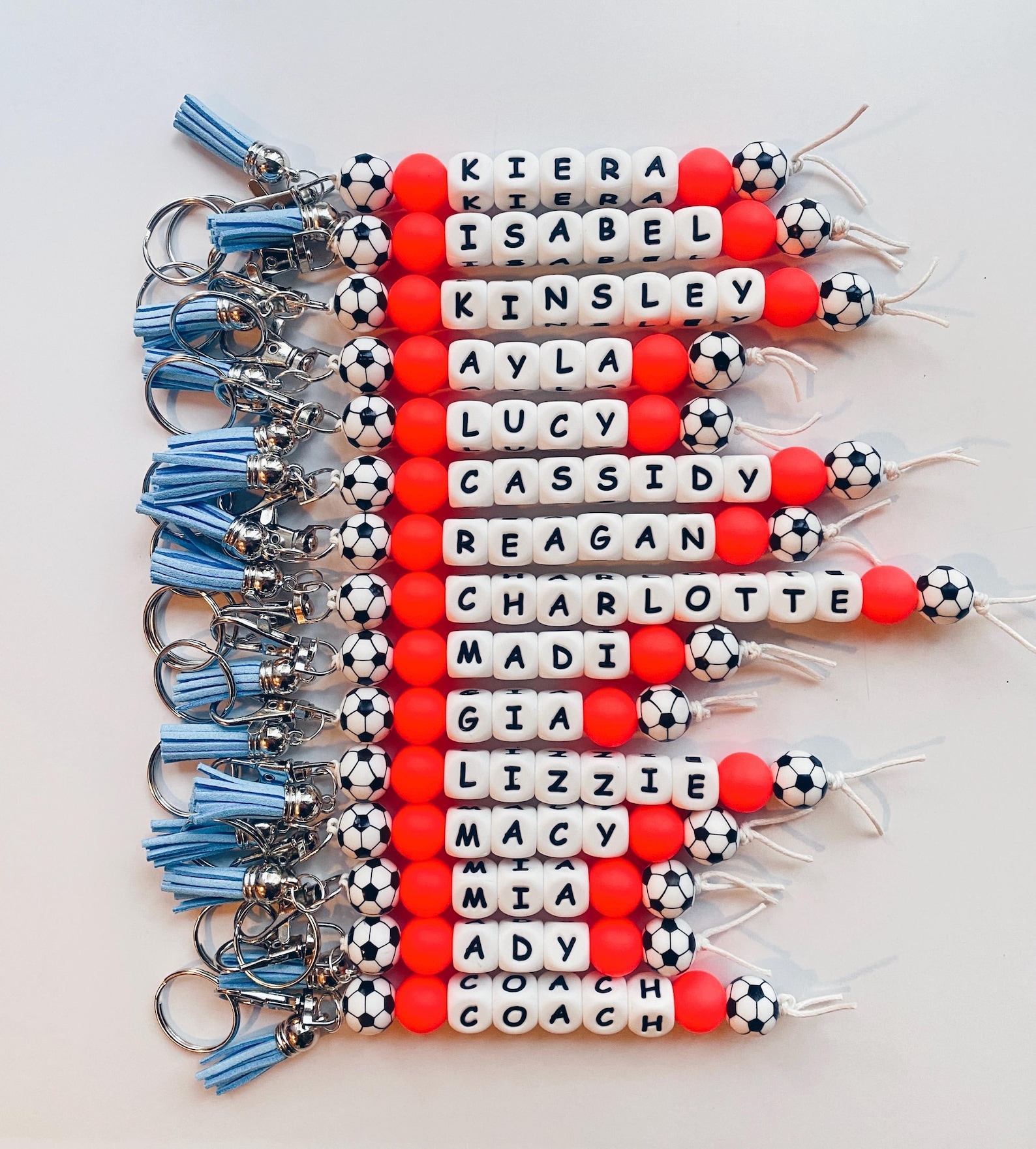 Personalized Sport Team Keychain: Bulk Team Gift Custom Name Sport ...