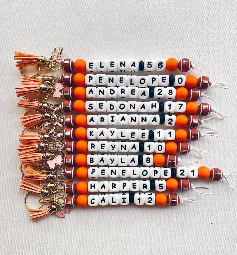 Personalized Sport Team Keychain: Bulk Team Gift Custom Name Sport ...