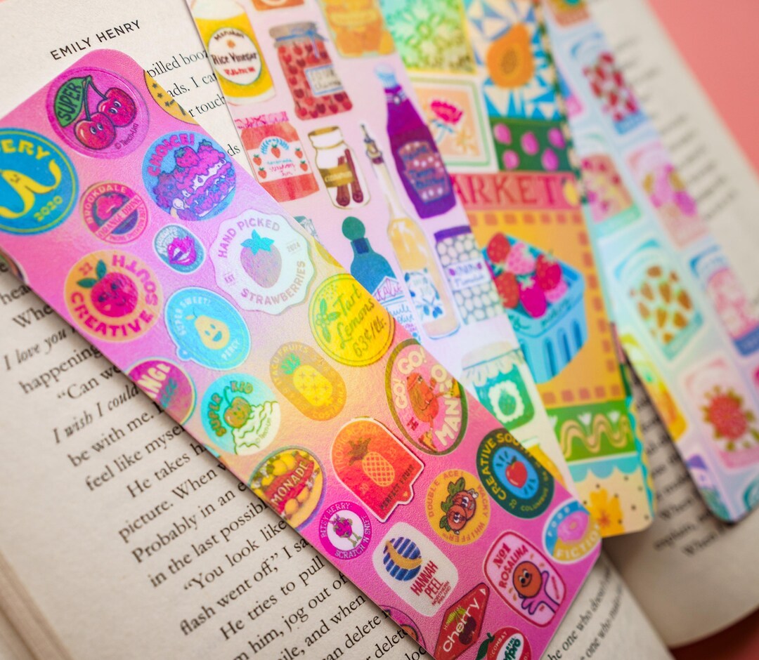 Farmers Market Bookmark Set: Laminated With Holographic Glaze - Etsy