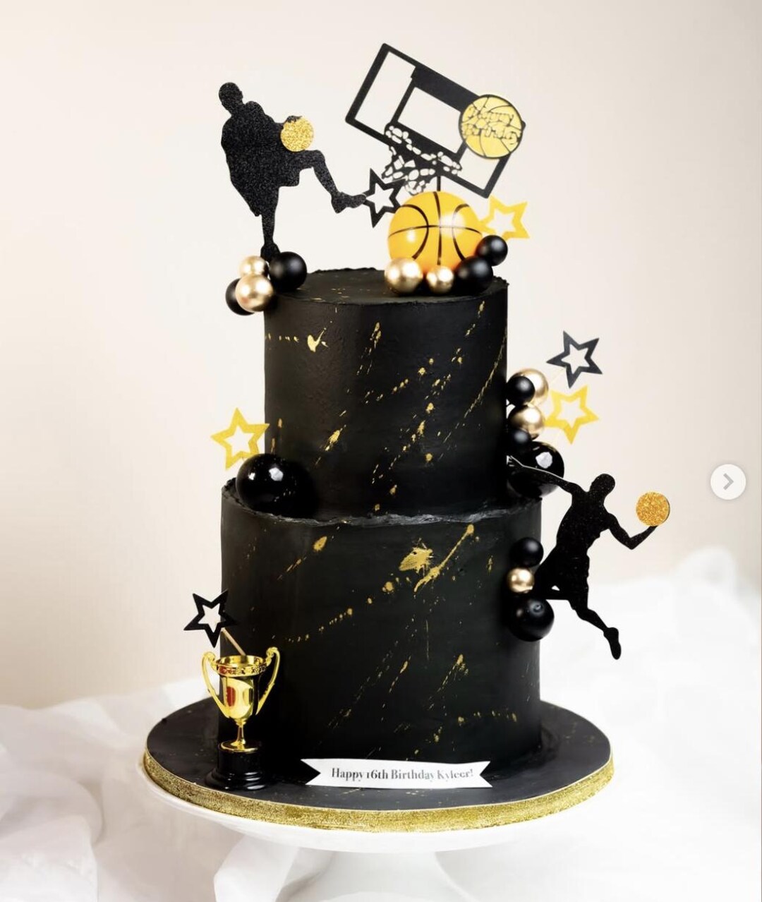Basketball Cake Topper Set - Etsy