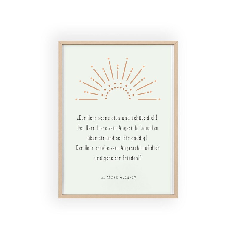 Poster Wall Decor | Aaronic Blessing | Art Print Home Decor | Framed ...