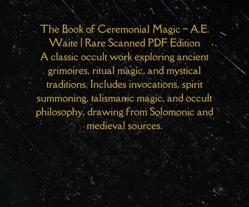 BOOK of BLACK MAGIC and of Pacts - Waite Occult Books Witchcraft ...