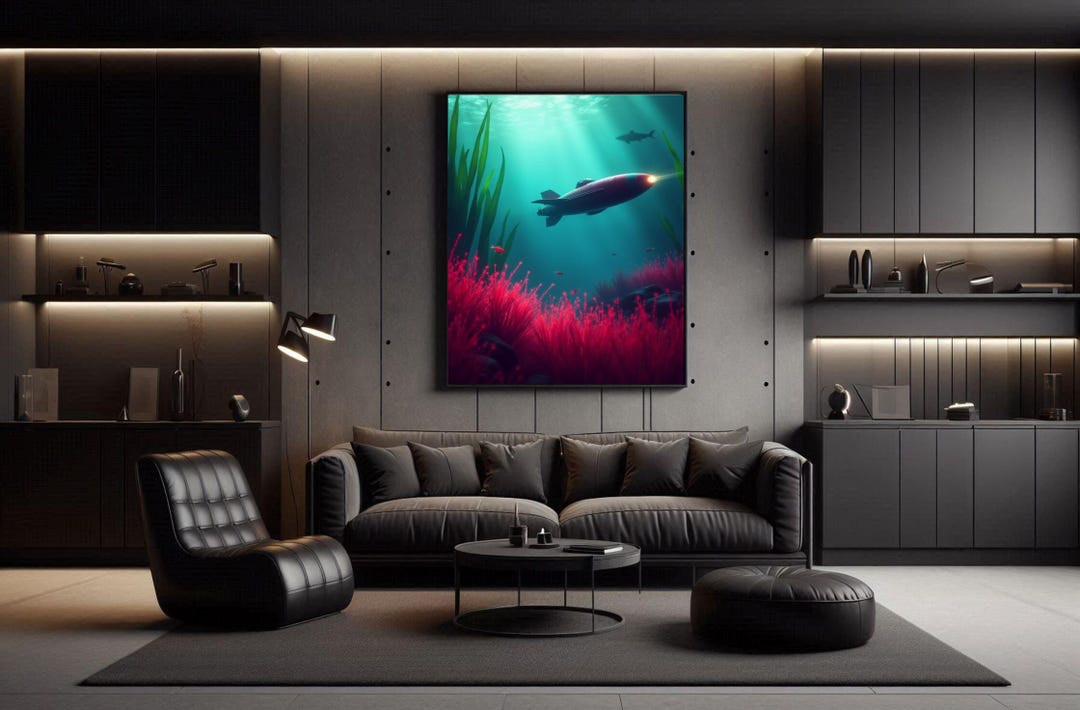 Subnautica Vibrant Scene Poster, Gaming Wall Art, Digital Printable ...