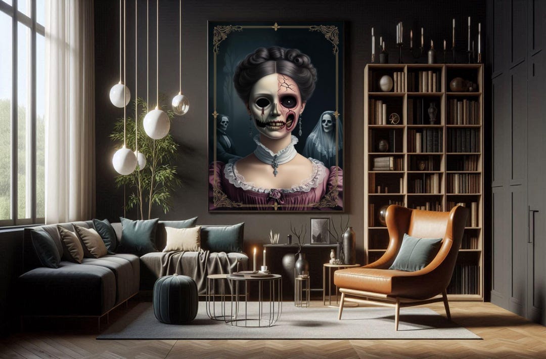 Macabre Portraits, Victorian Horror, Gothic Art Print, Halloween Poster ...