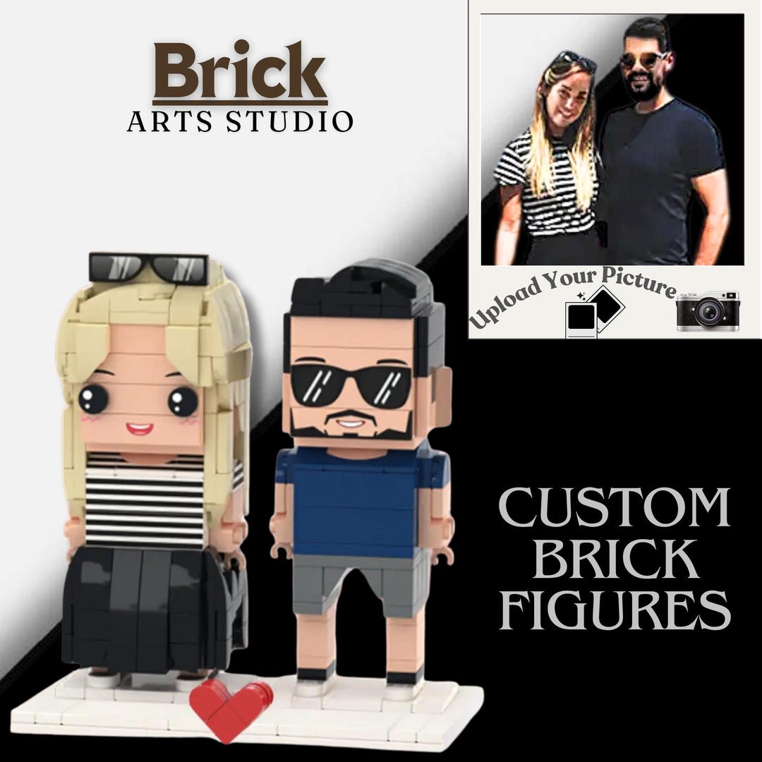 Custom Couple Mini-figure Personalized Mini-figure Customizable Mini ...