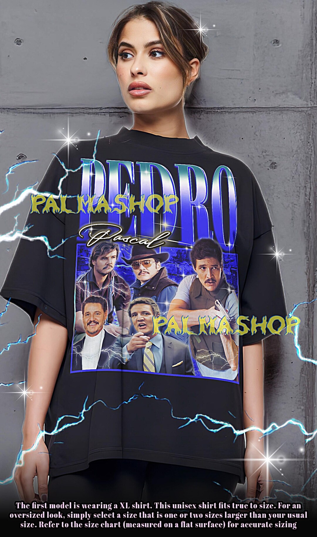 PEDRO PASCAL Retro Shirt, Pedro Pascal Tshirt, Pedro Pascal Sweateshirt ...