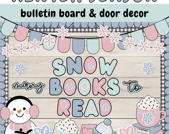 Winter Classroom Bulletin Board Kit | Snow Season Reading Display ...