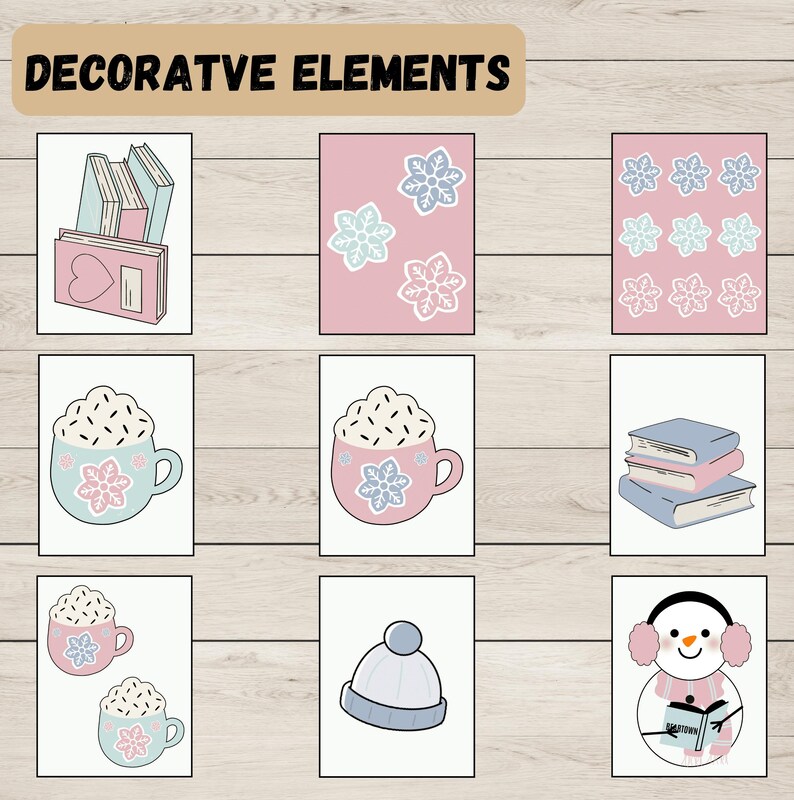 Winter Classroom Bulletin Board Kit | Snow Season Reading Display ...