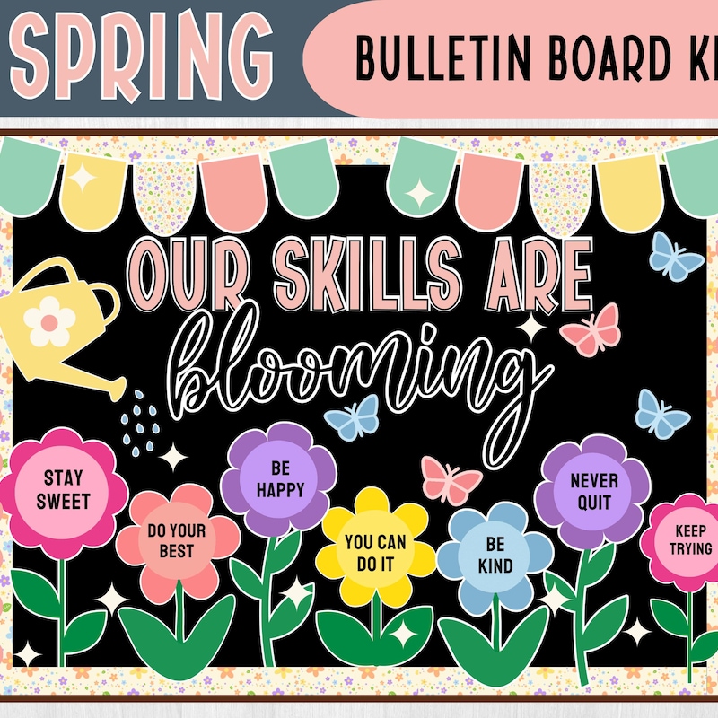 Spring Bulletin Board - Etsy